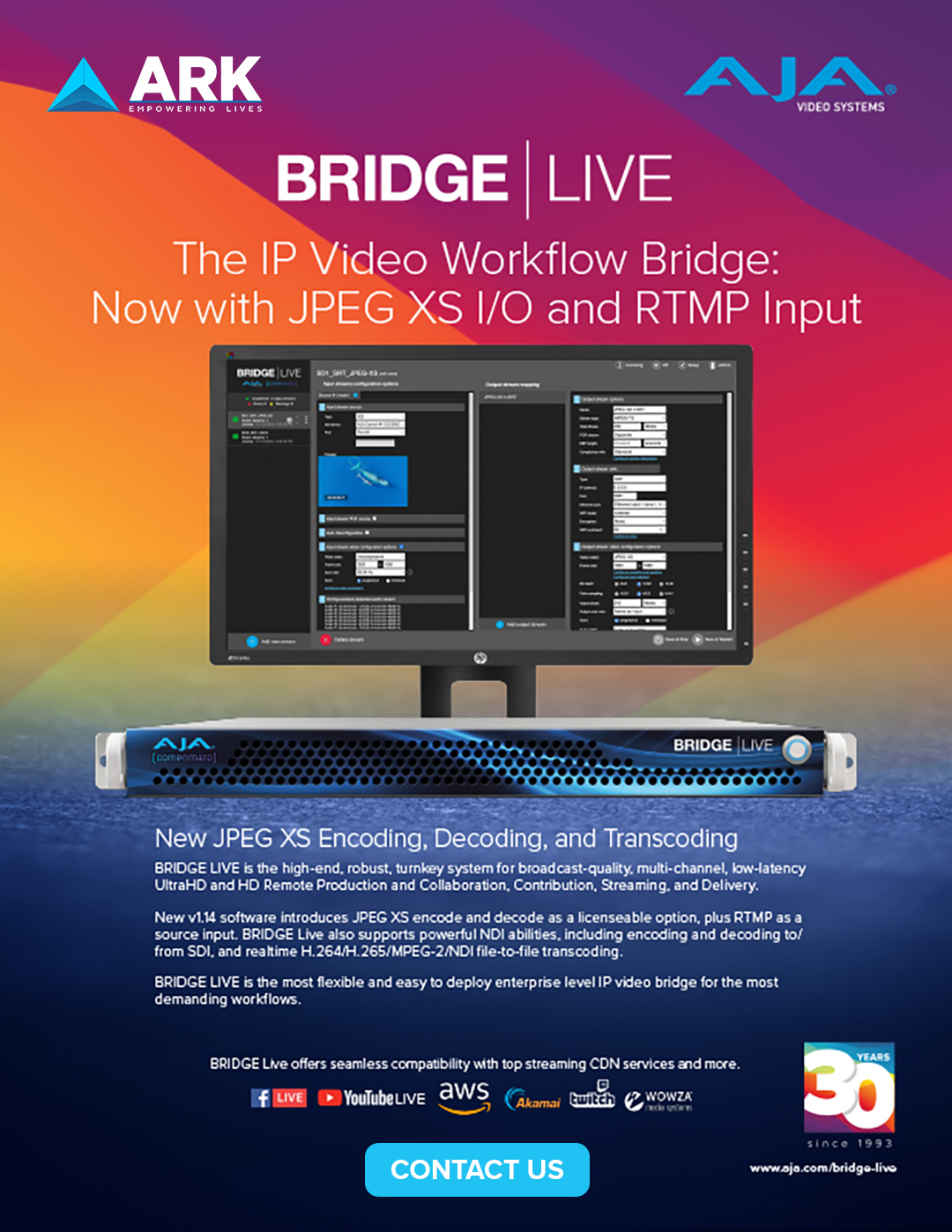 AJA Bridge Live